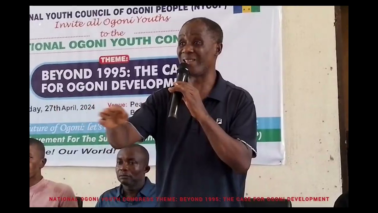 MOSOP President Fegalo Nsuke Addressing Ogoni Youth Congress April 27 ...
